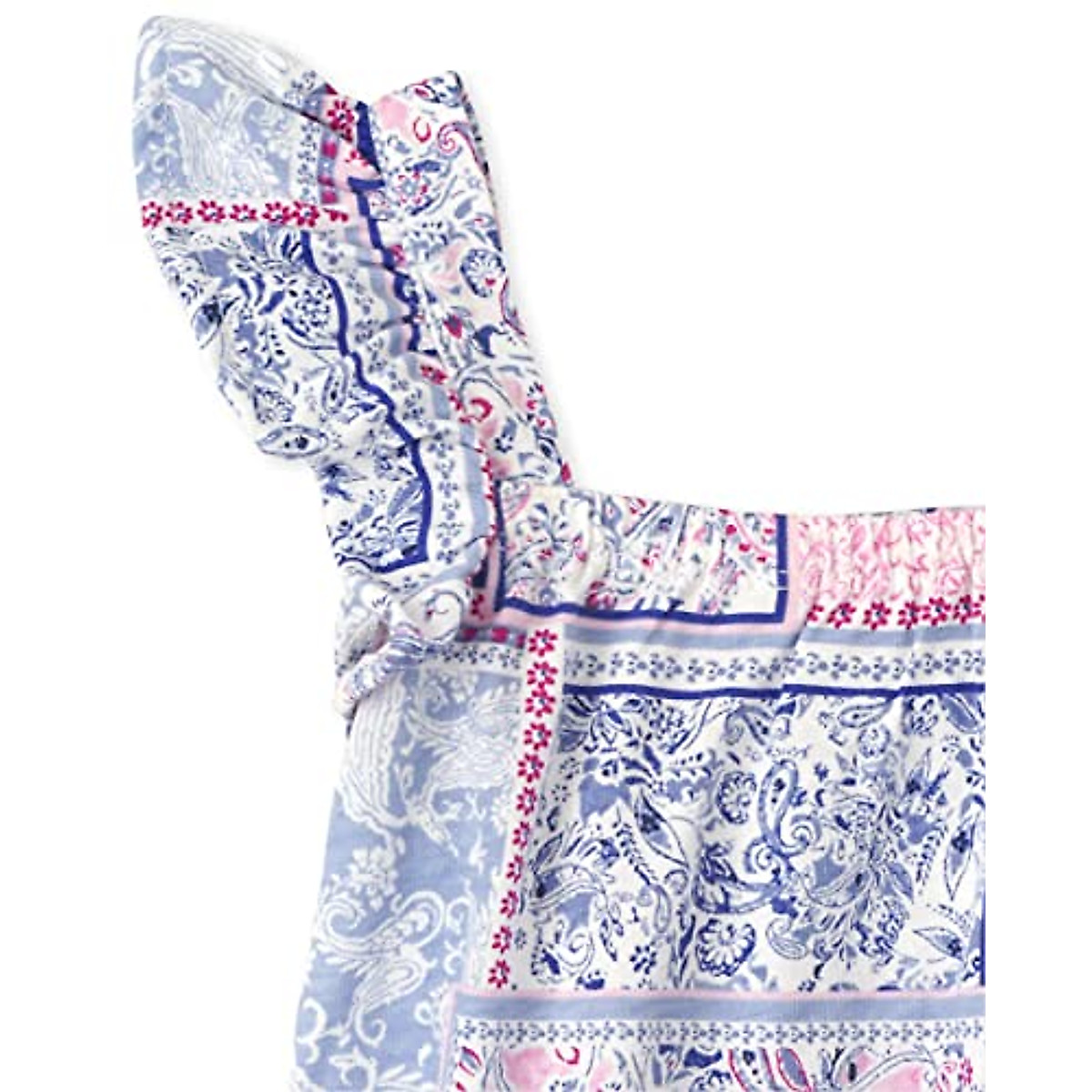 The Children's Place Baby Toddler Girls Sleeve Top and Shorts 2-Piece Sets, Simplywht, 4T