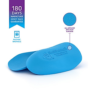 Heel That Pain Plantar Fasciitis Insoles | Heel Seats Foot Orthotic Inserts, Heel Cups for Heel Pain and Heel Spurs | Patented, Clinically Proven, 100% Guaranteed | Blue, Large (Women's 10.5-13, Men's 8.5-12) Large (Women's 10.5-13, Men's 8.5-12)
