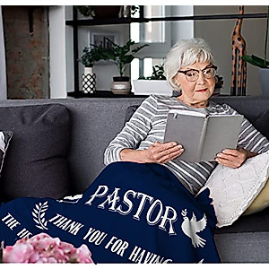 Muxuten Pastor Appreciation Gifts Blanket 60"X50" - Pastor Gifts for Men - Gifts for Pastor - Christian Gifts for Men - Inspirational Pastor Gifts for Men - Birthday Religious Gift Ideas for Pastor