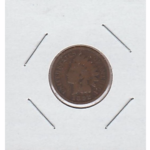 1892 No Mint Mark Indian Head (1859-1909) Penny Seller Very Good