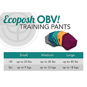 Kanga Care Ecoposh OBV Reusable Pull Up Toddler Underwear Potty Training Pants | Boysenberry Medium 2T/3T