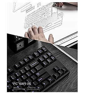 Leopold FC750R OE Black Purple OEM Profile PBT DoubleShot Keycap (Brown Switch)