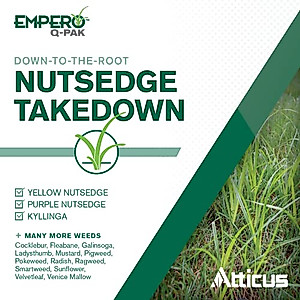 Empero Q-Pak Nutsedge Killer (Compare to SedgeHammer Plus) - 13.5 Grams Turf Herbicide - Kills Nut Grass in Established Lawns, Ornamental Turfgrass, & Landscape Areas
