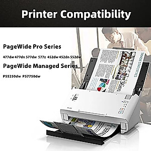 KAMOINC Ink Compatible Ink Cartridge Replacement for HP 972XL 972(4 Pack Combo) to use with PageWide Pro 477dw 577dw 452dw 477dn 452dn 577z 552dw P55250dw Printers (1Black & 1Cyan 1Magenta1Yellow)