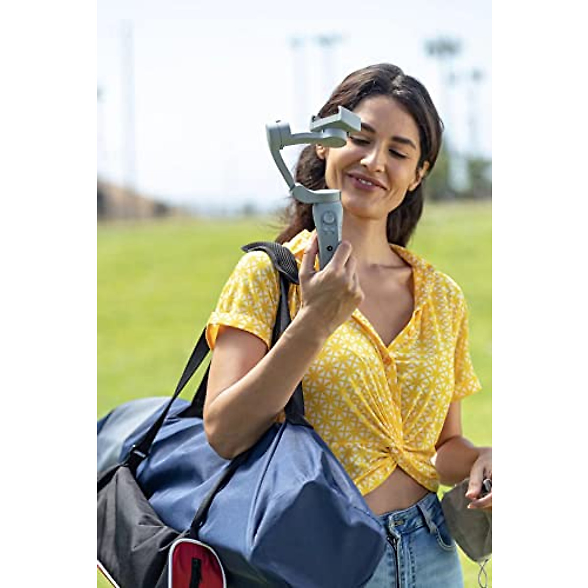 XbotGo Gimbal+T1+T4 Tripods kit, Basketball & Soccer Game Recording, AI Automatic Shooting, Unmanned Operation, 3-Axis Phone Gimbal