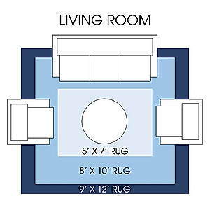 Home Dynamix Modern Abstract Area Rug, 7'9"x10'2" Rectangle, Mutli-Blue