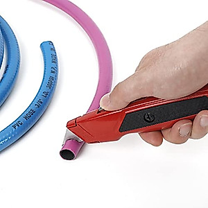 Hyper Tough RETRACTABLE UTILITY KNIFE + 5-BLADES STEEL BODY 3-POSITION NON-SLIP GRIP