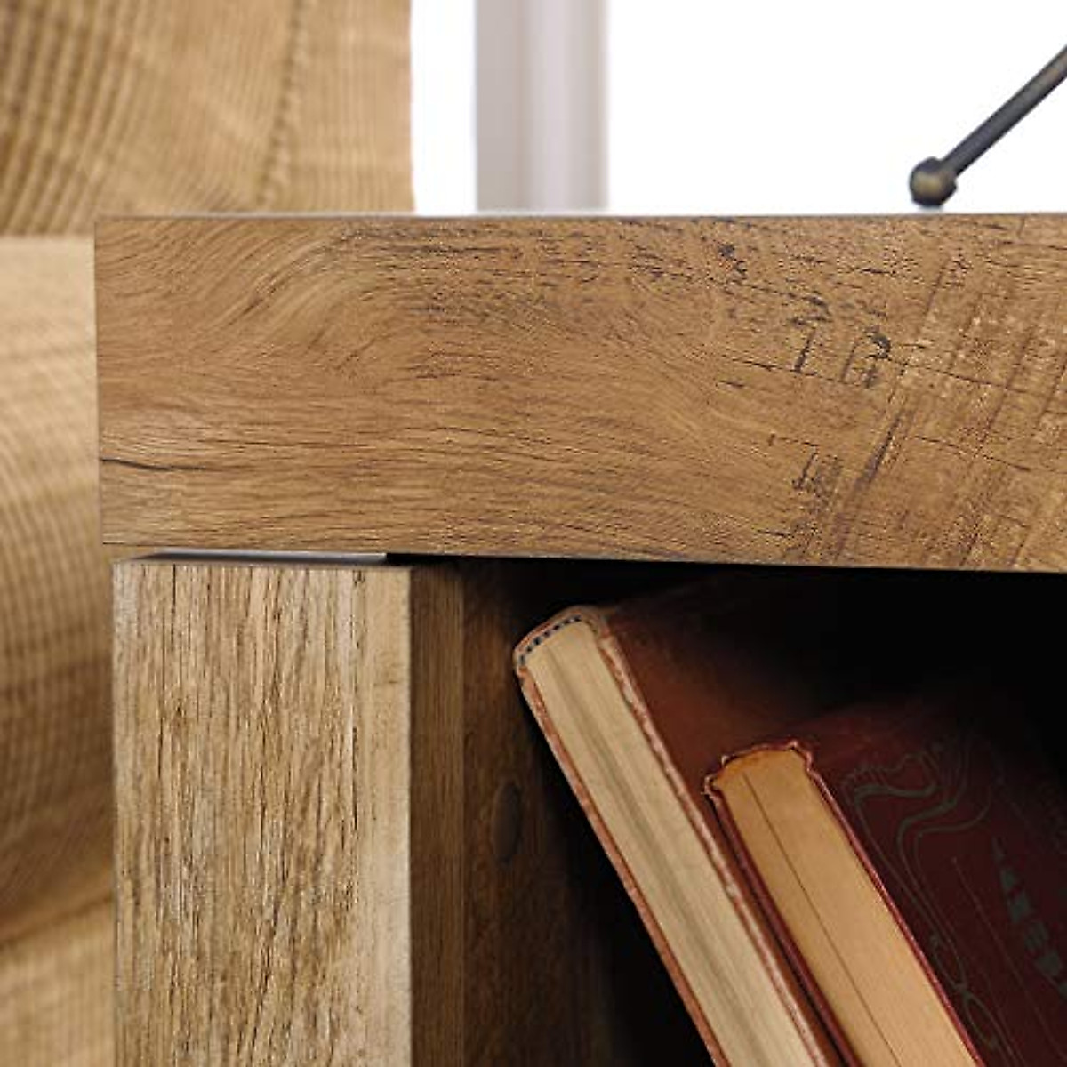 Sauder Dakota Pass Side Table, Craftsman Oak finish