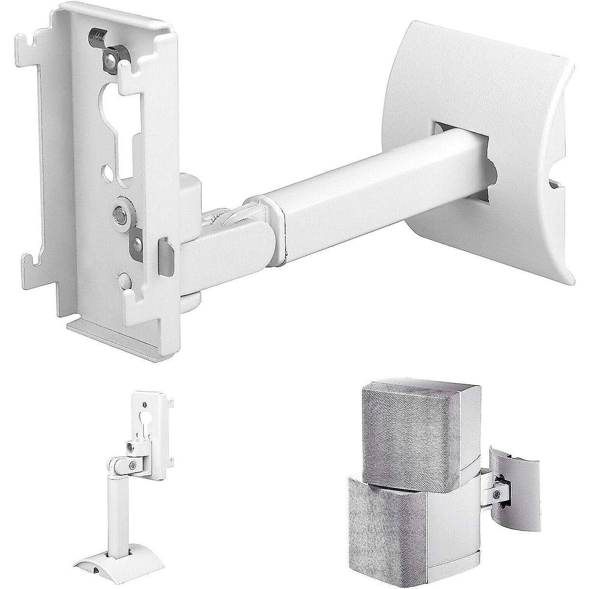 Enjcyling Wall/Ceiling Mount Bracket Stand Steel White, for UB-20 Series II, Compatible with Bose CineMate Lifestyle 809281-1100