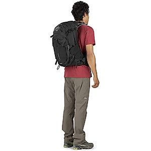 Osprey Manta 34L Men's Hiking Backpack with Hydraulics Reservoir, Black, One Size