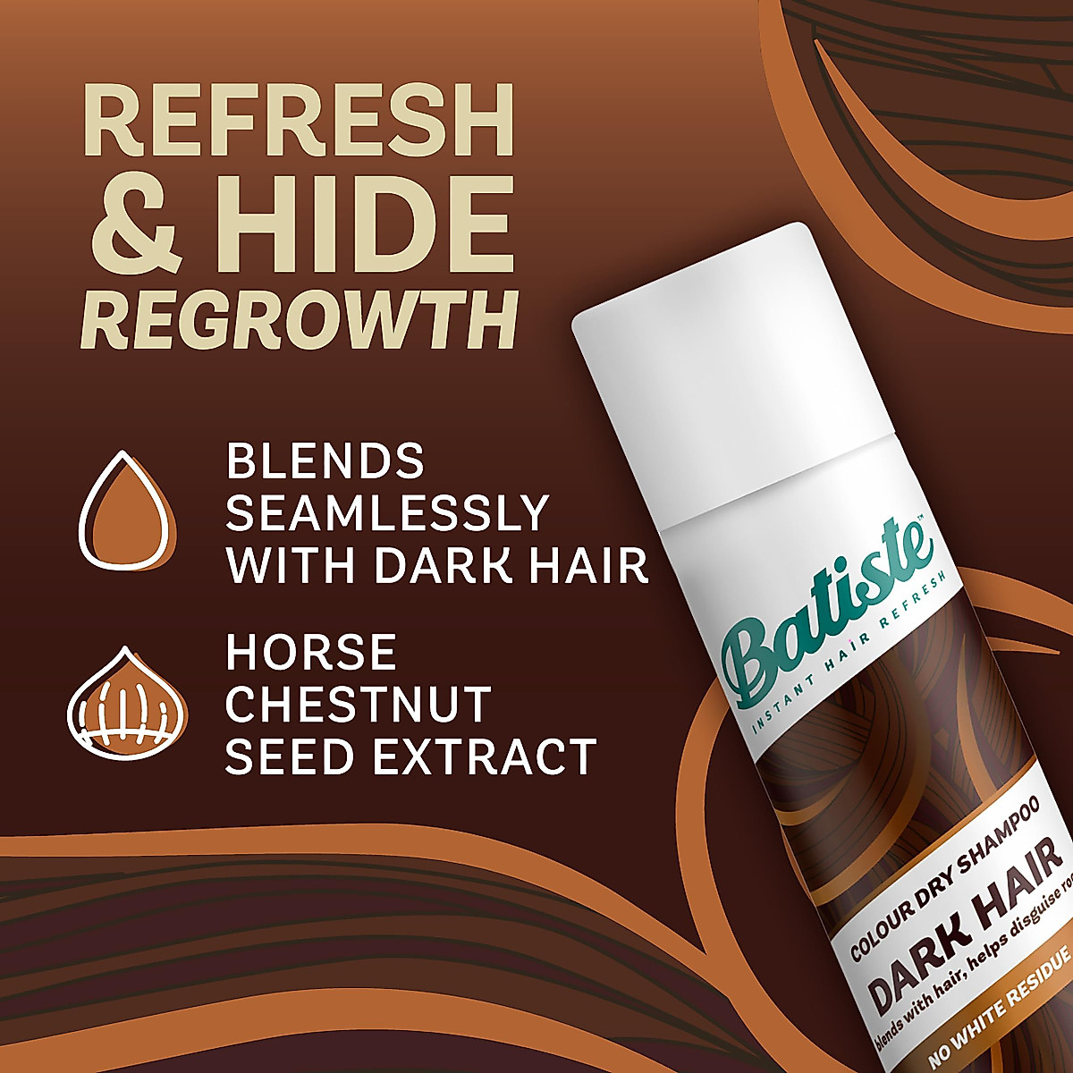 Batiste Dry Shampoo for Dark Hair, 3.81 oz