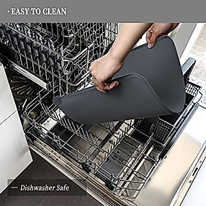 Reopet Silicone Dog Cat Bowl Mat Non-Stick Food Pad Water Cushion Waterproof - Multiple Colors, Sizes & Purposes