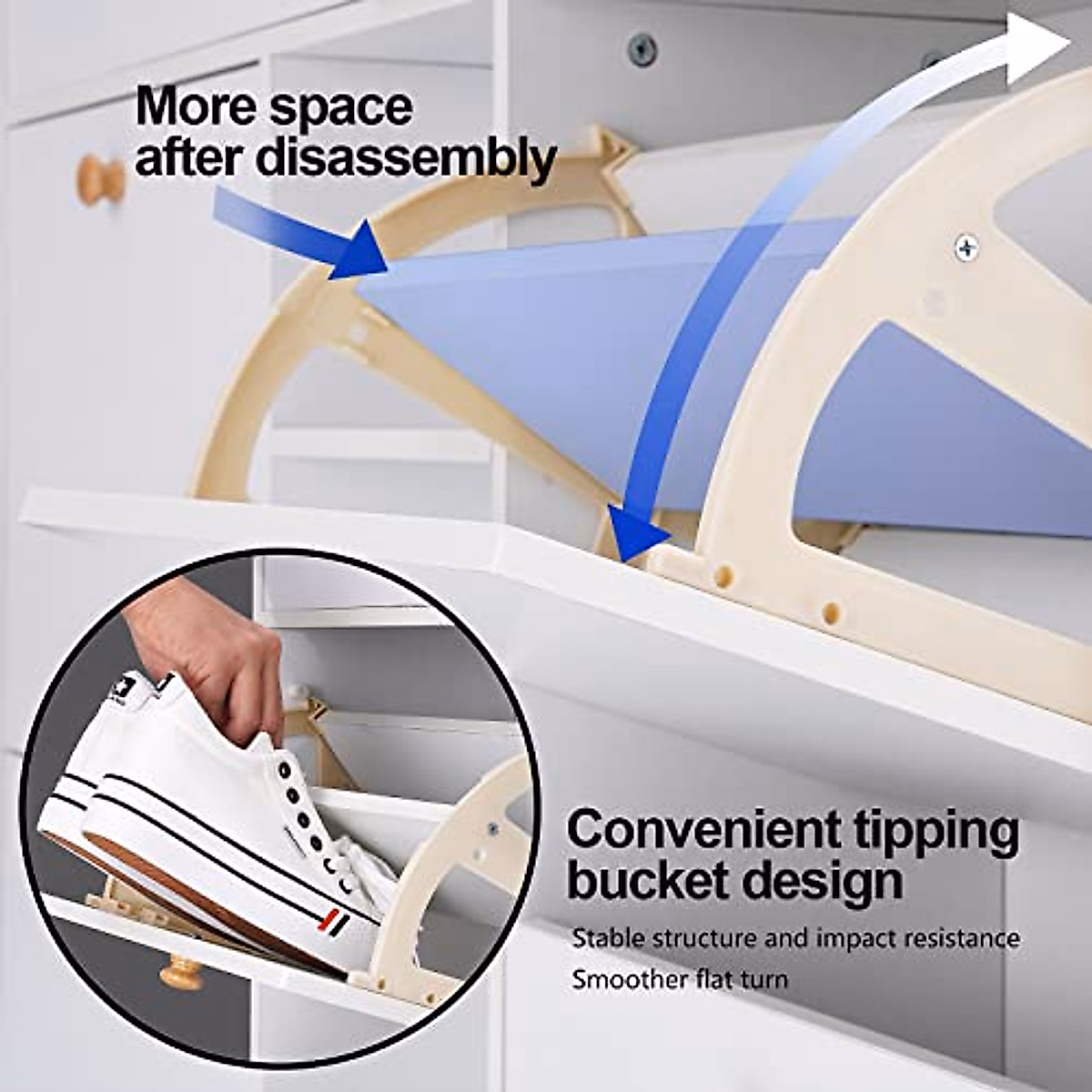 DEYAOPUPU Shoe Cabinet for Entryway,Shoe Rack Storage Organizer with Drawers,Freestanding Modern Shoe Storage Cabinet