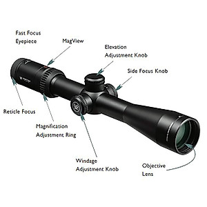 Vortex Optics Viper HS 4-16x44 Second Focal Plane Riflescope - Dead-Hold BDC Reticle (MOA)