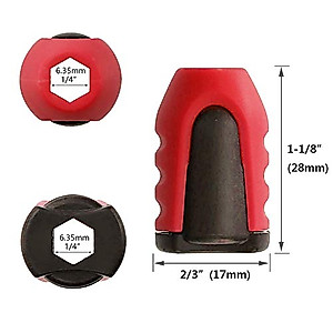 Yakamoz 3Pcs Bit Magnetizer Ring Removable Magnetic Driver Screw Catcher Magnet Screwdriver Bit Drive Holder Power Bits Tool