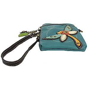 Chala Dragonfly Turquoise Cellphone Crossbody Handbag - Convertable Strap