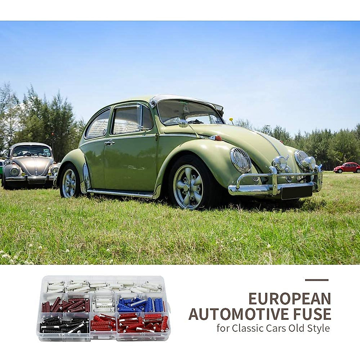 Car Fuses Torpedo Type European for Classic Cars Old Style 5A 8A 16A 25A 40A (200Pcs)