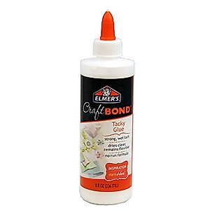 Elmer's E461 Craftbond Tacky Glue 8Oz, 8 oz, Multicolor, 8 Fl Oz