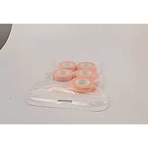 EBANKU 5 Rolls Eyelash Extension Tape, Eyelash Tape for Lash Extension Breathable Micropore Fabric Tape for Eyelash Extension Supplies (9m/10 Yards)