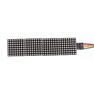 HUABAN Blue Digital Tube LED Display Dot Matrix Module for Android Microcontroller 4 in One Display with 5P Line
