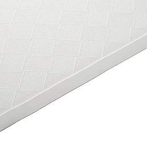 Rubbermaid Commercial Products Bath Tub and Shower Mat, Safti-Grip Non-Slip Bathroom Mat for Shower/Bathtub with Suction Cups, Machine Washable, 28-Inch X 16-Inch, Large, White