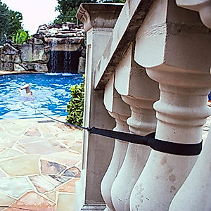 Swim Belt Tether Kit with L/XL Size Belt for Stationary Pool or Swim Spa Swimming Olympic Size Pool