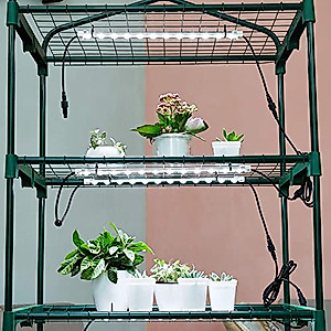 Litever Grow LED Light Strip Kits for Plants, 45W, Full Spectrum White Grow Lights, Easy Installation. Good for Indoor Plant Grow Shelf, Greenhouse, Grow Cabinets