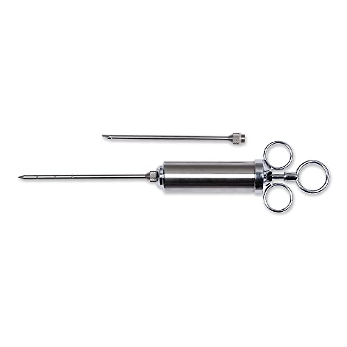 RSVP International Endurance Kitchen Tool Collection Marinade Injector with Interchangeable Needle Tips, 7x3, 2 oz Capacity, Stainless Steel