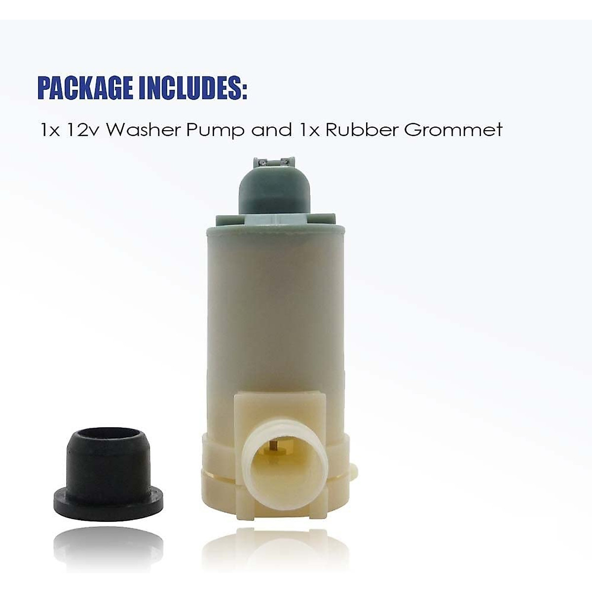 14919-232316A Windshield Washer Pump w/Grommet - Washer Motor Compatible with Nissan, Infiniti - Replaces OEM #: 289203Z000, 2224620-A, 2224643-A, 6731