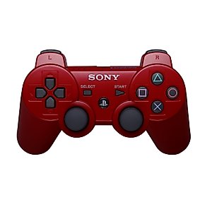 PlayStation 3 Dualshock 3 Wireless Controller (Red) (Renewed)