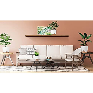 Self Watering Planters with Drainage Holes Reservoir,Nursery Planting Pot for Indoor Decor Garden Plants Succulents,Snake Plant, African Violet,Plastic Flower Pots Set 7+6.5+6+5.5+5 Inch (White)