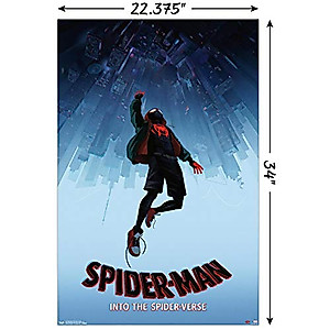 Trends International Marvel Spider-Man - Into The Spider-Verse - Falling Wall Poster, 22.375" x 34", Unframed Version