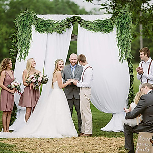 GBESTWOOW Fake Fern Artificial Hanging Ferns Outdoor Faux Hanging Greenery Plant Indoor UV Resistant Plastic Plants for Wall, Wedding Party, Holiday Decor-2Pcs