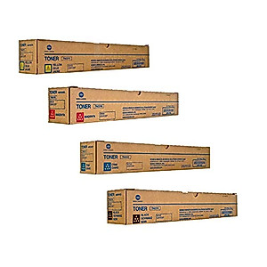 TN221 A8K3130 Genuine Konica Minolta Toner Value Pack, B/C/M/Y