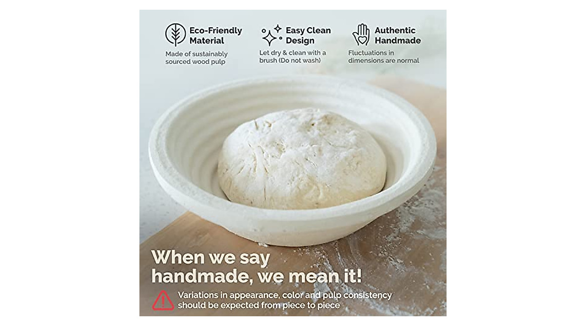 Bulka 9" Sourdough Proofing Basket - Bake Artisan Bread