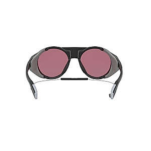 Oakley OO9440 CLIFDEN Round Sunglasses, Black/Prizm Snow Black Iridium, 56 mm