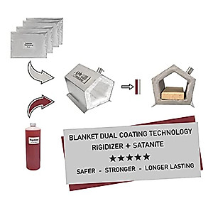 Mr Volcano Hero - Portable Propane Forge (Complete Kit - Now with Superwool XTRA) MADE IN USA (Stainless Steel) Single Burner Professional Artists Hobby Knife Making Tool Making Farrier Blacksmith