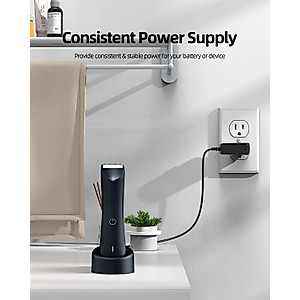 Compact-Designed Charger Fit for Manscaped Lawn Mower 3.0/2.0, Electric Groin Hair Trimmer Manscape Shaver Power Adapter Supply Cord