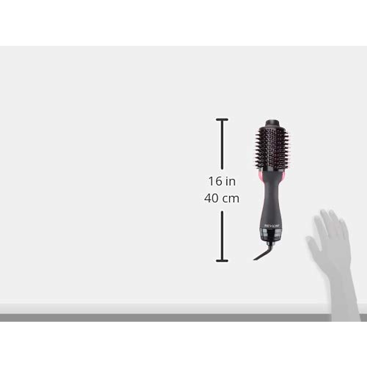 REVLON One-Step Volumizer Original 1.0 Hair Dryer and Hot Air Brush, Teal