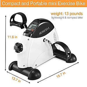 Pedal Exerciser Under Desk Exercise Bike for Leg and Arm Cycling and Recovery Exercise