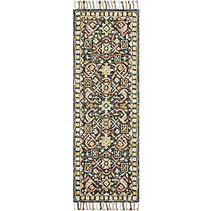 Loloi II Elka Collection ELK-03 Denim/Multi 5'-0" x 7'-6" Area Rug