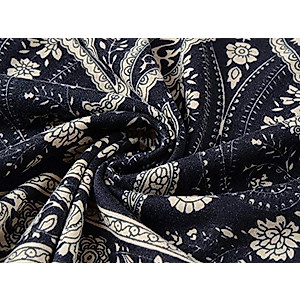 Veranee Women's Plus Size Swing Tunic Top 3/4 Sleeve Floral Flare T-Shirt (XX-Large, 16-10)