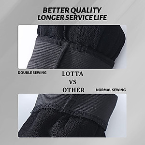 LOTTA Korean Exfoliating Mitt Exfoliating Glove for Face 2Pcs Exfoliating Gloves Bath Bathing Tanning Mitts Self Tanner Shower Body Scrub Large Size Suitable for Men and Women Black