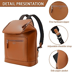 LAPOLAR Travel Backpack, Business Travel Laptop Backpack for Men, 15.6 inch Computer Bag Flap Backpack