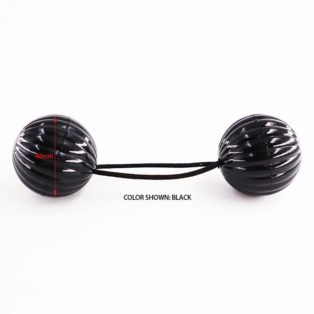 8 Pcs Large Bobble Ponytail Holders - Hair Ties with Balls for Girls, Kids, and Toddlers (Light Pink/Sky Blue/Orange/Hot Pink)