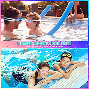 Macarrie 30 Pcs Kids Swim Goggles Bulk Child Swimming Goggles Gifts for Boys Girls Toddler Pool Surfing Diving(Blue, Pink, Purple, Black, Lake Blue)