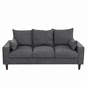 Panana 2 Seater & 3 Seater Fabric Corner Sofa Living Room Suite Set, Sofa Sets for Living Room, Grey