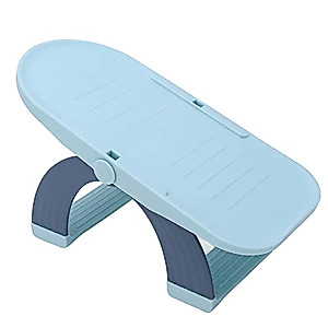 Zerodis Shoe Slots Organizer, Adjustable Double Layer Stack Shoe Rack 3 Levels Regulable Double Layer Bridge Type Shoe Space Savers for Closet Organization(Blue)