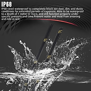 WEILEITE Rear Tailgate Liftgate Trunk Hatch Inner & Outer Car Window Molding Sweep Felt Trim Seal Weatherstrip Kit Compatible with Ford Bronco 1978-1996 Replace KF2027(2Pcs)