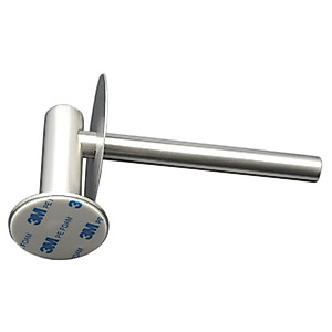 Self Adhesive Vertical Tray Toilet Paper Holder, Bathroom Lavatory Toilet Stainless Steel Tissue Paper Roll Towel Holder -SUS 304 Brushed Stainless Steel Dispenser Wall Mount